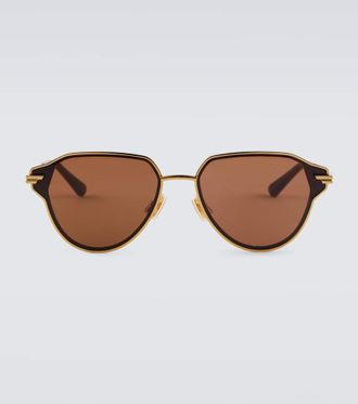 Bottega Veneta Aviator-Sonnenbrille Glaze