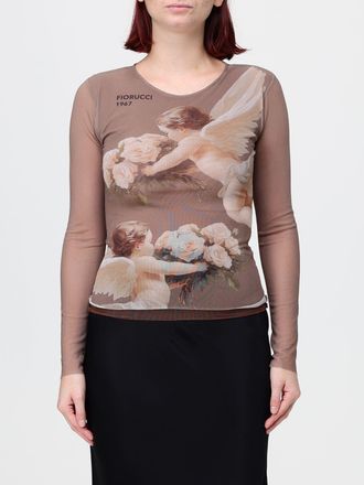 Fiorucci Top ajust&eacute; &agrave; manches longues avec imprim&eacute; graphique et logo contrastant