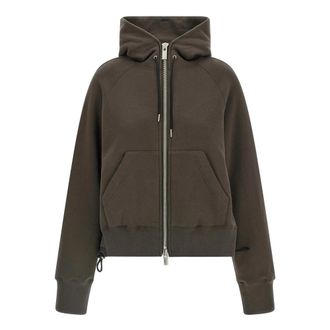 sacai Zip-through Hoodie - - Sweatshirts & Hoodies - Damen - Gr&uuml;n - 2XS