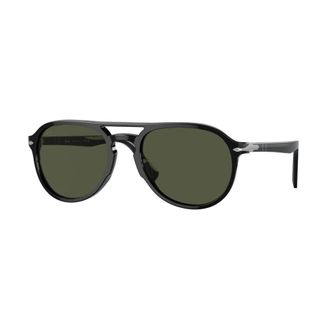 Persol unisex, Accessoires, Noir, Taille: 55 MM Lunettes de soleil classiques avec verres noirs