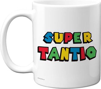 Stuff4 Super Tantio Tasse Tante Geschenk - Lustige Geburtstagsgeschenke f&uuml;r Tante, Weihnachten Geschenkidee - 11oz Kaffeetasse Keramik, Mikrowellen Sp&uuml;lmasch