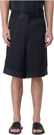 Emporio Armani Bermuda-Shorts aus Cupro-Jacquard-Mischgewebe mit Paisleymuster - - Shorts - Herren - Schwarzk - M