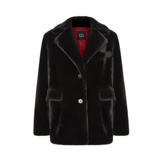 Cesare Gaspari Chic Manteau en Fausse Fourrure Niuvis - Femme - Vestes - Noir - Taille: 42 FR