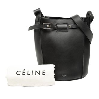 Celine Black Nano Leather Big Bag Bucket Crossbody