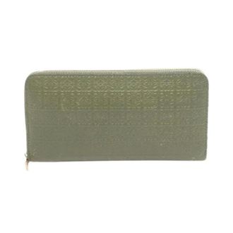 Loewe Pre-owned Repeat Anagram Leather Long Wallet - Femme - Pre-owned - Vert - Taille: ONE Size