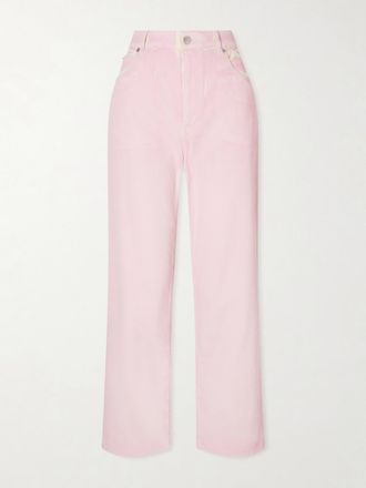 Marni Jean Large Taille Haute Effet Vieilli - Rose