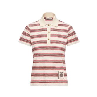 Moncler Femme, Tops, Multicolore, Taille: 36 FR Polo en coton ray&eacute;