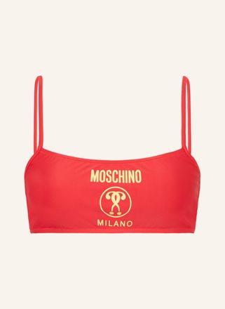 Moschino Bustier-Bikini-Top rot