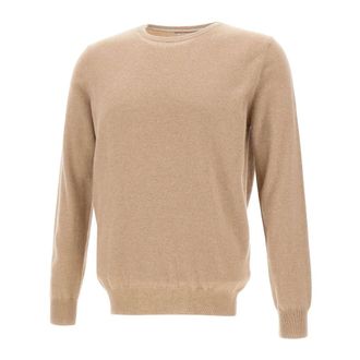 KANGRA Homme, Pulls, Brun, Taille: 4XL Pull Ras du Cou en Cachemire Pur