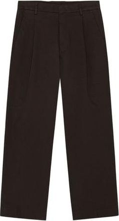 Nn.07 Pantalon droit en coton m&eacute;lang&eacute;