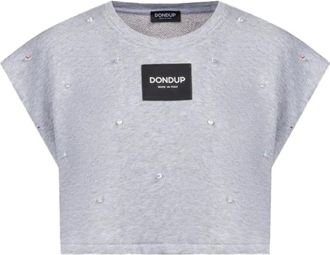 Dondup Femme, Tops, Gris, Taille: 40 FR Felpa