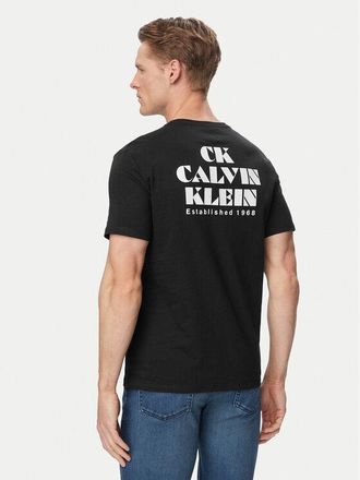 Calvin Klein Jeans T-Shirt Resort Graphic LV04RG802G Schwarz Regular Fit