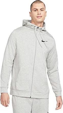 Nike Nike CZ6376-063 M NK DF HDIE FZ FL Sweat Mens DK Grey Heather/(Black) 4XL