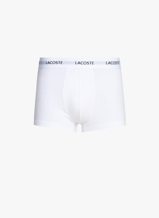 Lacoste Lot de trois boxers en coton m&eacute;lang&eacute;