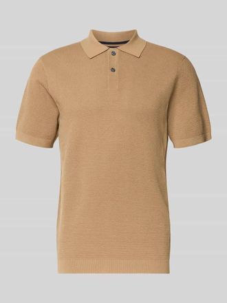 Christian Berg Slim Fit Poloshirt mit Strukturmuster