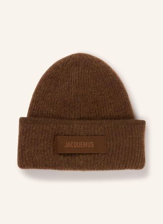 Jacquemus Jacquemus M&uuml;tze Le Bonnet Gros Grain Mit Alpaka braun