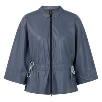 Marc Cain Femme, Vestes, Gris, Taille: 40 FR Veste en similicuir