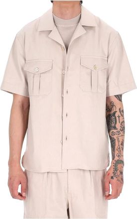 Eleventy Homme, Chemises, Beige, Taille: L Camicia Overshirt