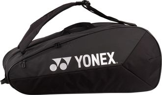Yonex Team Racquet Bag - Badminton-, Tennis- und Squashtasche | Mehrere Größen & Farben | Mit Schuhfach & Rucksackfunktion (Schwarz, 12 Pcs)