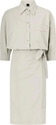 Pinko Pinko, Femme, Robes, Gris, Taille: 40 FR Ariane Abito Fluido
