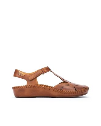 Pikolinos Halboffene Schuhe in Leder P. Vallarta für Frauen Farbe Brandy