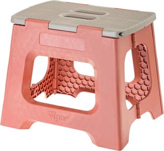 Vigar Vigar Kompakte Tritthocker Klappbar f&uuml;r Erwachsene, 27 cm, Klapphocker Faltbar 150 kg rutschfest, Leicht, Hocker Klappbar f&uuml;r Zuhause, Bad, Schlafzimm