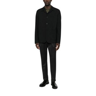 Herno Homme, Pantalons, Noir, Taille: XL Pantalon technique en coton pliss&eacute;