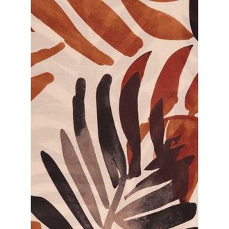 Au Printemps Paris Foulard &agrave; motif fleuri avec franges