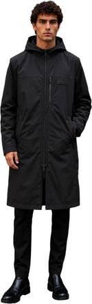 Dolce & Gabbana Homme, Manteaux, Noir, Taille: M Long Windbreaker Jacket