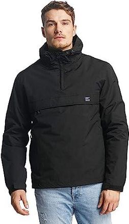 Vintage Industries Coupe-Vent Shooter Homme Veste mi-saison noir M 85% Polyester, 15% Coton