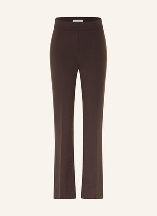 Rich & Royal Bootcut-Hose Aus Jersey braun