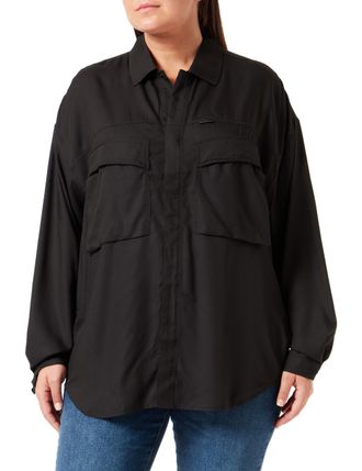G-Star RAW Damen Loose Pocket Hemd, Schwarz (dk black D23819-D297-6484), M