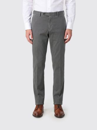 Pantaloni Torino Slim-Fit-Chino-Hose aus Baumwolle und Kaschmir mit dezentralem Verschluss