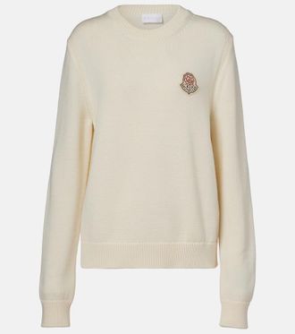 Moncler Pull en laine vierge à logo
