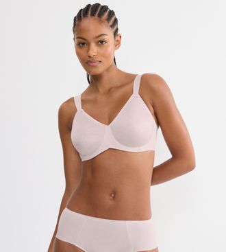 Triumph Minimizer-BH TRIUMPH Essential Minimizer, Damen, Gr. 75, Cup E, tender pink, Microtouch, Obermaterial: 70% Polyamid, 30% Elasthan, BHs Minimizer-BH, s