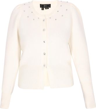 Faina Strickjacke Frauen cremefarben