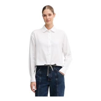 Colmar Chemise D&eacute;contract&eacute;e en Coton - Femme - Sport - Blanc - Taille: 36 FR