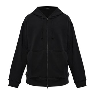 Yohji Yamamoto 30/10 French Terry Logo Hoodie - - Sweatshirts & Hoodies - Herren - Schwarzk - 2XL