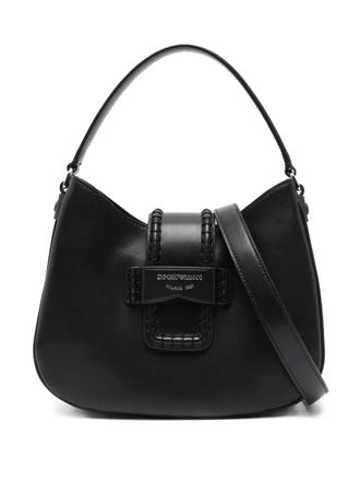 Emporio Armani sac cabas à bords tressés - Noir