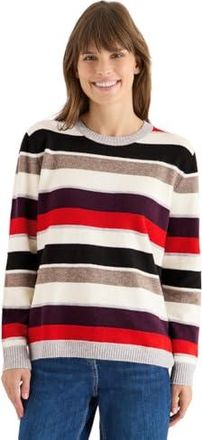 Cecil 3017576 Pull rayé, Vanilla White, XXL Femme