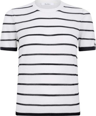 Max Mara Femme, Pulls, Blanc, Taille: 38 FR Mxpfavetta Cashmere and Silk Sweater