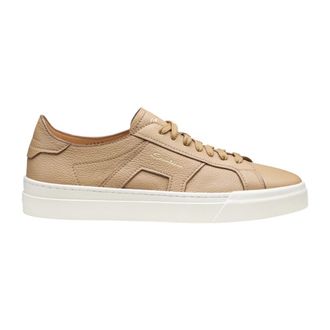 Santoni Double Buckle Sneaker - - Shoes - Herren - Braun - 44 1/2 EU