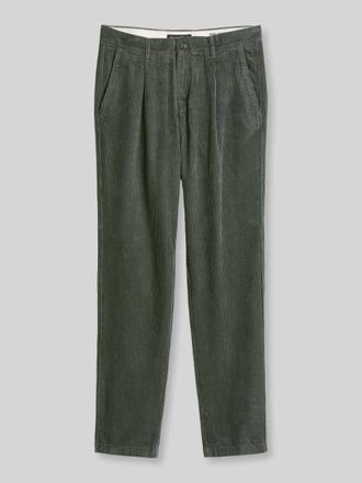 Marc O'Polo Tapered Fit Cordhose aus Baumwolle mit Bundfalten