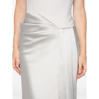 Solace London Plati Evening Dress - Silver
