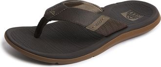 Reef Santa Ana Herren-Flip-Flop, Fußgewölbeunterstützung, wasserfreundlich, abriebfeste Außensohle, Braun, 15