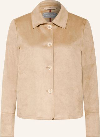 White Label Jacke In Lederoptik beige