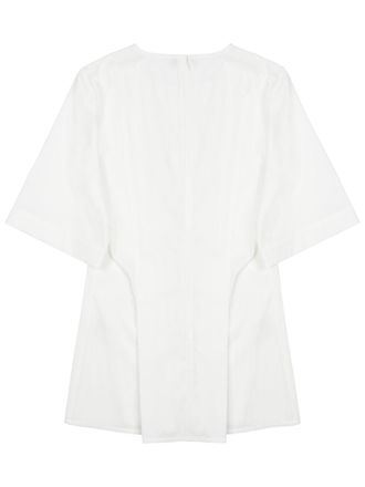 Toteme Pleated Cotton Blouse - White