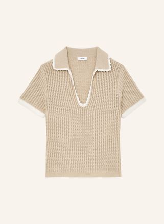 Reiss Reiss Strick-Poloshirt Ottilie beige