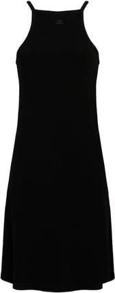 Courr&egrave;ges Robe courte encolure am&eacute;ricaine