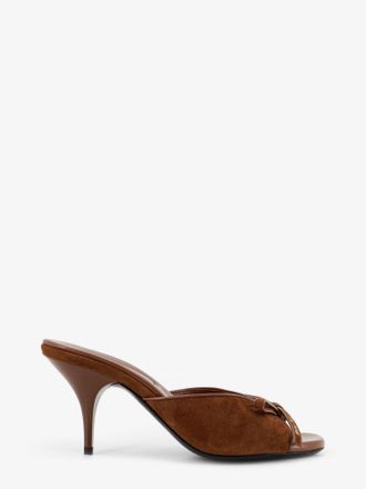 Miu Miu Suede sandals with bow detail on the front - MIU MIU - gender_Woman